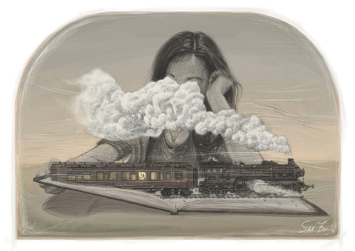 「比起漂亮的面孔，更願在每一個美好思想的面前停留。」插畫家 shih-fen 的唯美創作 | FLiPER - 生活藝文誌