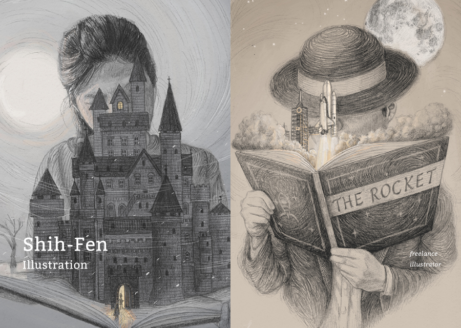 「比起漂亮的面孔，更願在每一個美好思想的面前停留。」插畫家 shih-fen 的唯美創作 | FLiPER - 生活藝文誌
